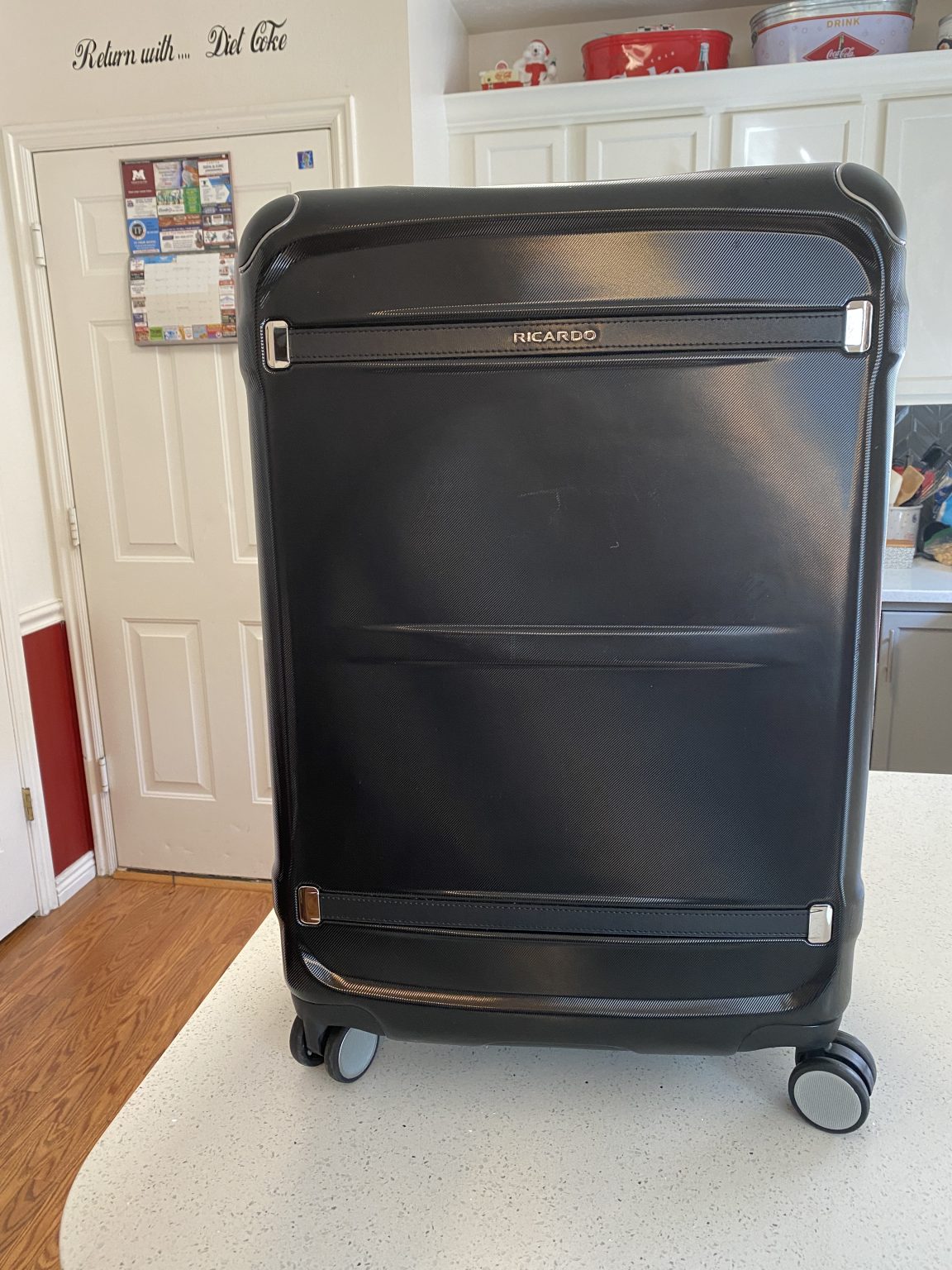 New Black Checked Luggage – Traveling with Justin